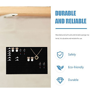 LIFKOME Black Velvet Ring Insert Display Jewelry Storage Box Foam Holder Organizer Ring Organizer for Jewelry Display Trays Jewelry Display Trays Jewelry Display Pad Tray 20pcs