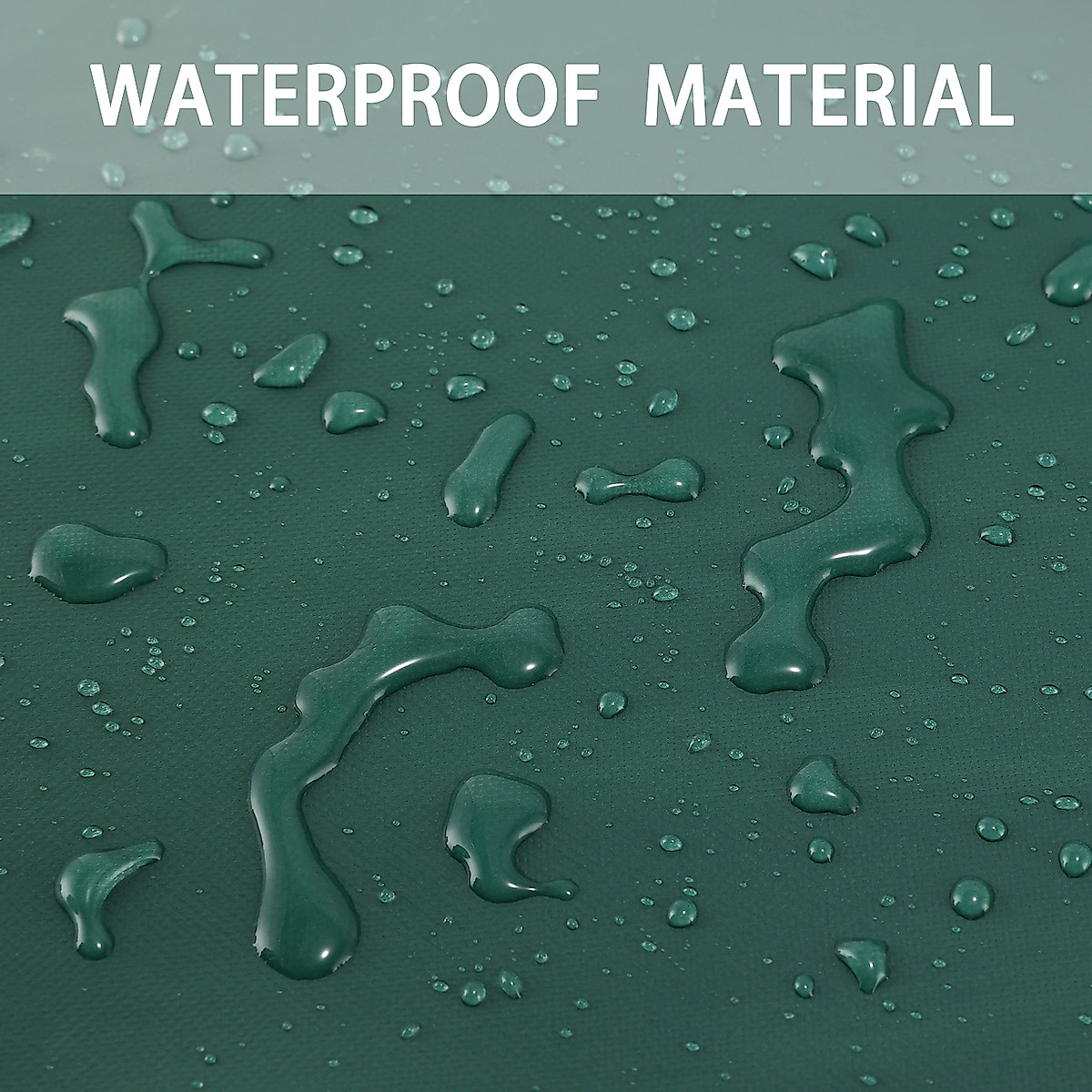 GROWORLD Leaf Tarp with 4 Handles Garden Waste Yard Tarps Extra Reinforced Corner Waterproof Reusable Durable Tarp Collector for Clean-Ups