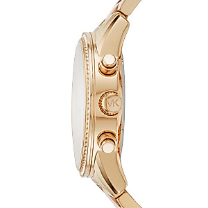 Michael Kors Ritz Chronograph Rose Gold-Tone Stainless Steel Women's Watch (Model: MK6475)