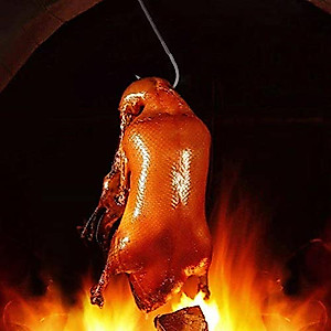 Meat Hooks,Premium Stainless Steel Butcher Hook Smoking Hooks, Meat Processing for Hanging, Butchering, Smoking, BBQ, Grilling, and Hanging Drying Tool (5.9IN)