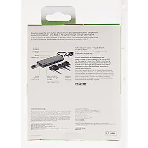 Belkin 7-in-1 USB-C Hub, Multiport Adapter Dongle with 4K 60Hz HDMI, 100W Power Delivery, 2.5Gb, 2 USB A Ports, SD and MicroSD Slot for MacBook Pro 14 and 16, iPad Pro 12.9 & 11, XPS, Surface and More