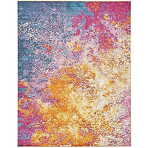 Nourison Passion Bohemian Abstract Sunburst Area Rug, (8' x 10')