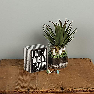 Primitives by Kathy 27215 Pinstripe Trimmed Box Sign, 2.5 x 3-Inches, Grammy