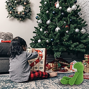 AEECASI Green Frog Plush Stuffed Animal,Soft Long-Leg Frog Plush Doll Toys,Super Cute Frog Toy Christmas Birthday Gifts for Boys Girls Kids Toddlers,Fluffy Stuffed Frog Plushie Decoration,15.7"