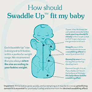 Love to Dream Swaddle UP, Warm 2.5 TOG, Dreamer, Baby Swaddle Sleep Sack for 5-8.5 lbs., Baby Essentials for Newborn, Ensures Dramatically Better Sleep, Allows Arms Up for Self-Soothing