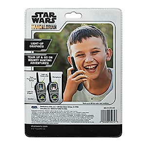 eKids Star Wars Walkie Talkies for Kids Featuring The Child, Indoor and Outdoor Toys Inspired by The Mandalorian and Designed for Fans of Star Wars Toys