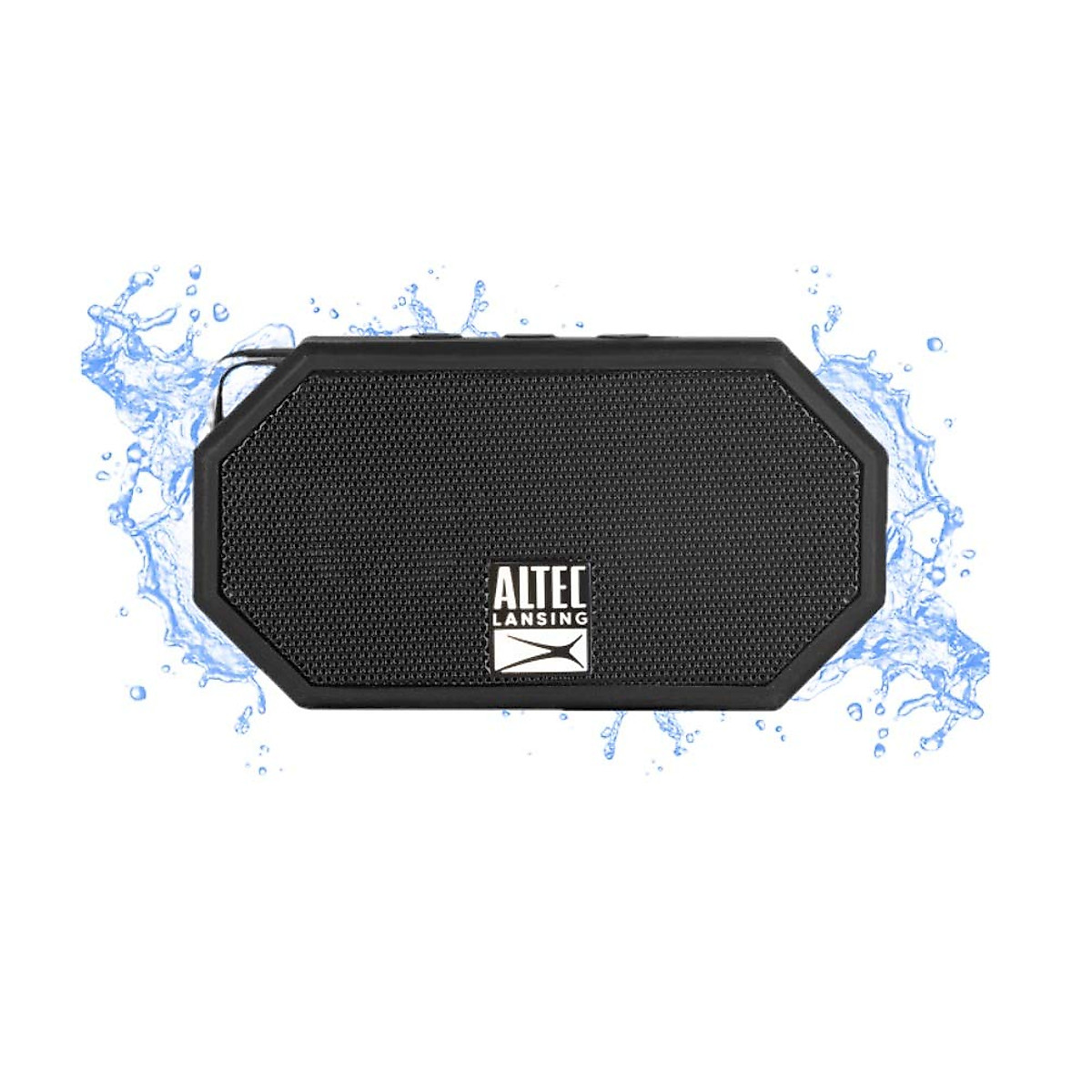 Altec Lansing IMW457-BLK Jacket H2O 2 Bluetooth Speaker, IP67 Waterproof, Black & Mini H2O - Wireless, Bluetooth, Waterproof Speaker, Floating, IP67, 6-Hour Battery, (Black)