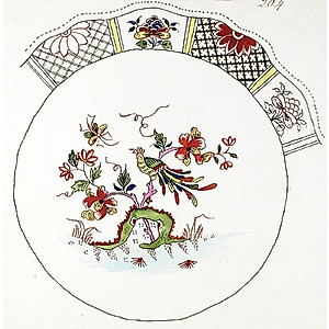 An original design for a porcelain plate