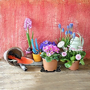 QHYTL 3Pcs Plant Pot Feet Resin Ornament Plant Pot Triangle Support Feet Animal Ornament Indoor Outdoor Plant Bonsai Balcony Terrace Planter Feet Flower Pot Feet Flower Pot Support Ornaments (Turtle)