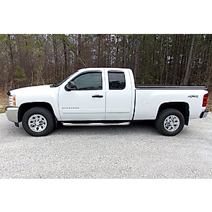 MaxMate 3" Nerf Bars Compatible with 1999-2018 Chevy Silverado GMC Sierra 1500 2500 LD; 2001-2019 2500 3500HD; 2019 LD/Limited (Exclude SS) | Double Cab | WB2C35007 | Side Step Rails Running Boards