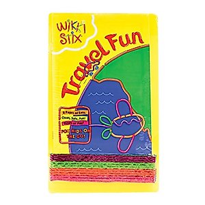 Wikki Stix Travel Fun Pak, 24 and 8-Page idea Booklet and playboard, Made in The USA!