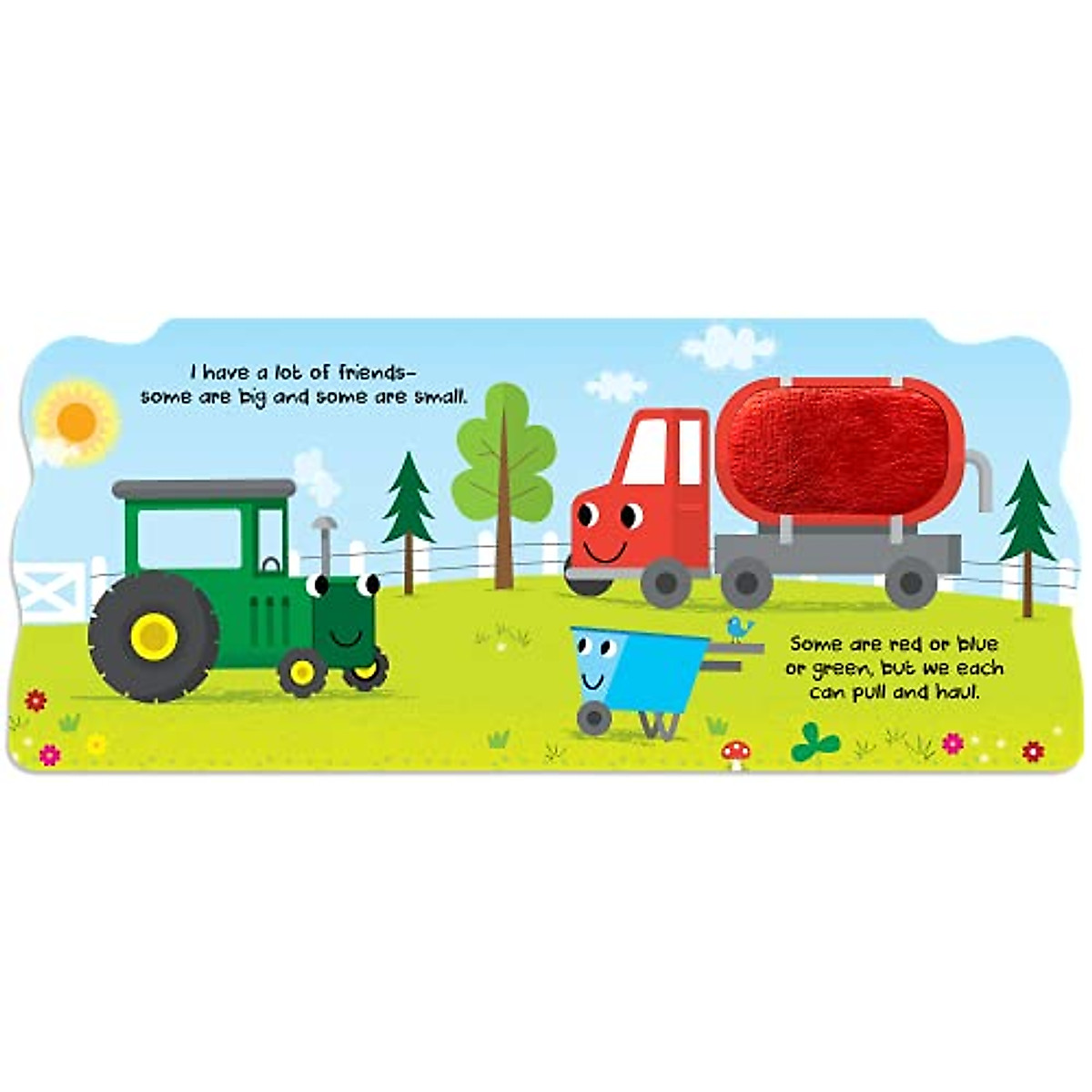 Busy Tractor - Touch and Feel Board Book - Sensory Board Book
