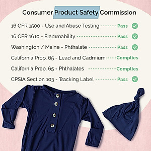 Stroller Society Baby Gowns, Knotted Gown Baby Newborn, Baby Gowns, Baby Boy, Newborn Boy Clothes, Newborn Sleeper Gown, Navy Blue