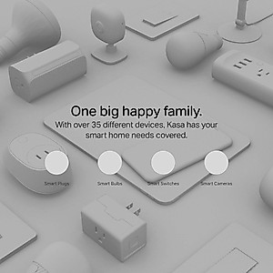 Kasa Smart Plug HS103P4, Smart Home Wi-Fi Outlet Works with Alexa, Echo, Google Home & IFTTT, No Hub Required, Remote Control, 15 Amp, UL Certified, 4-Pack, White