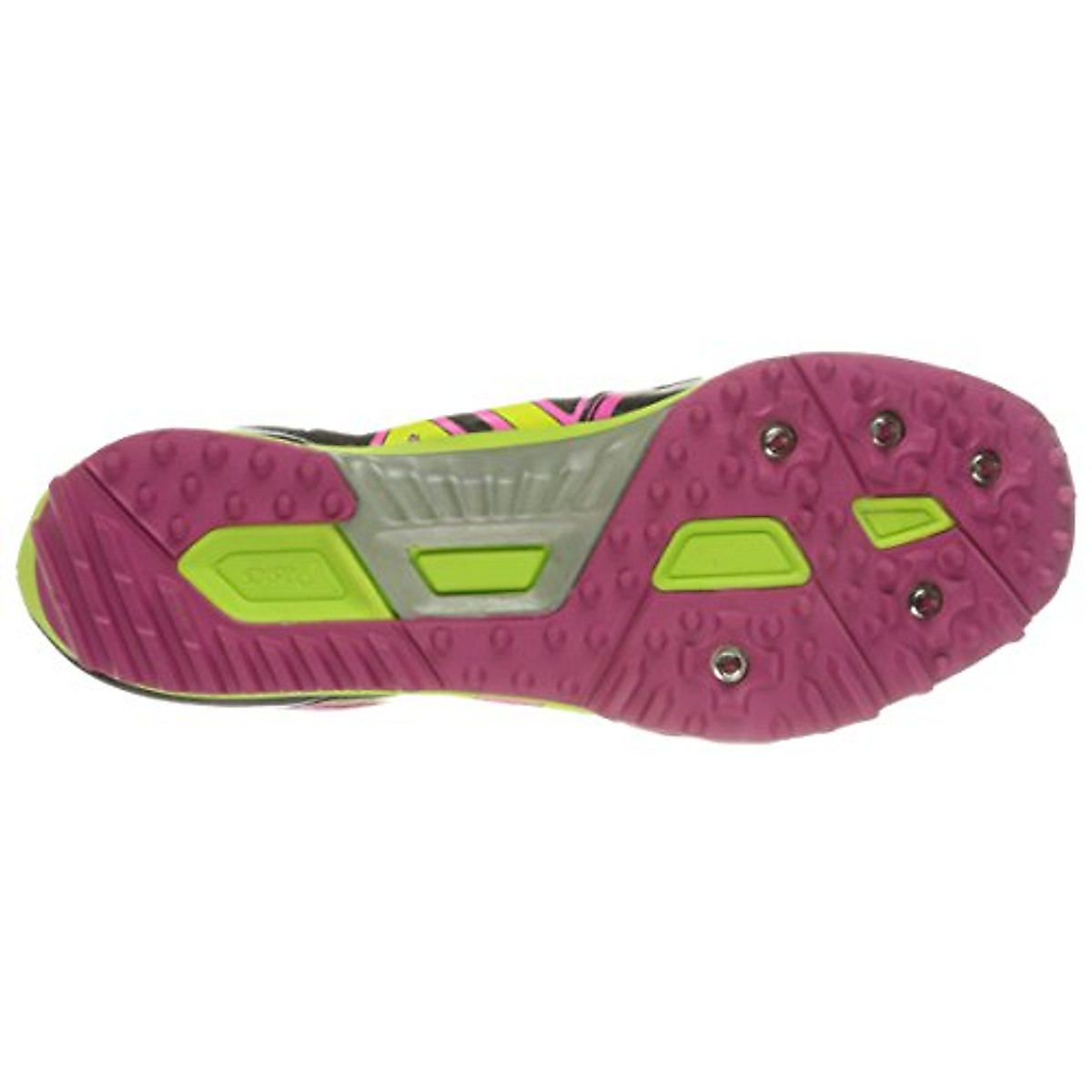 ASICS Women's Hyper Rocketgirl XC Spike Shoe, Black/Hot Pink/Flash Yellow, 11 M US