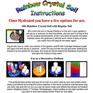 Water Beads for Vases Black 10x10g Bag Black Water Beads for Plants Non Toxic Black Wedding Decor Vase Filler Soak Water Gel Beads 8hrs In Water Makes 5 Gallon of 1/2" to 3/4" Black Water Balls Beads