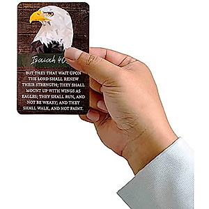 Wings of Eagles Brown 3.5 x 2.5 Cardstock Keepsake Bookmarks Pack of 12