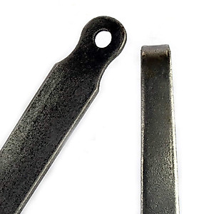 turk Iron Frying Pan (for Roasting) (11.0 inches (28 cm) Deep with Support Grip, Black