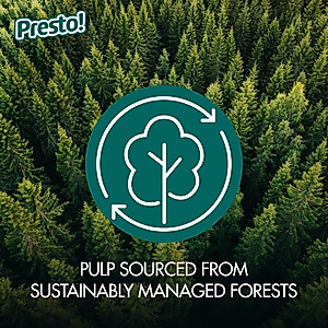 Amazon Brand - Presto! Flex-a-Size Paper Towels, 158-Sheet Huge Roll, 6 Count (Pack of 2), 12 Huge Rolls = 38 Regular Rolls