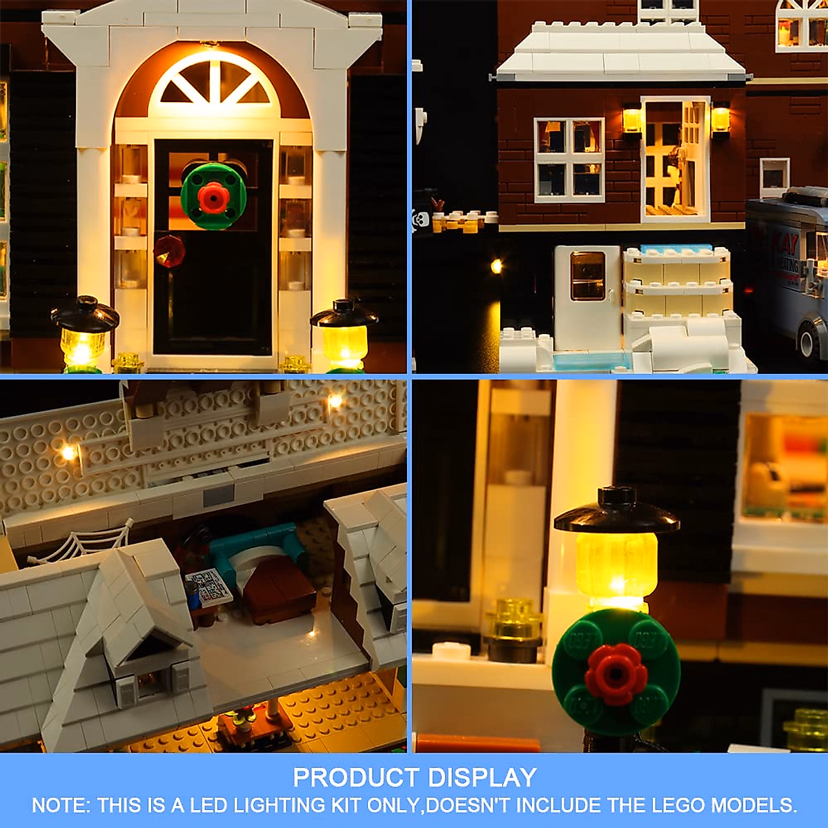 VONADO LED Light Kit Compatible with Lego Home Alone 21330, DIY Lighting Compatible with Home Alone Lego Set (NO Lego Model, ONLY Lights) - Music Version