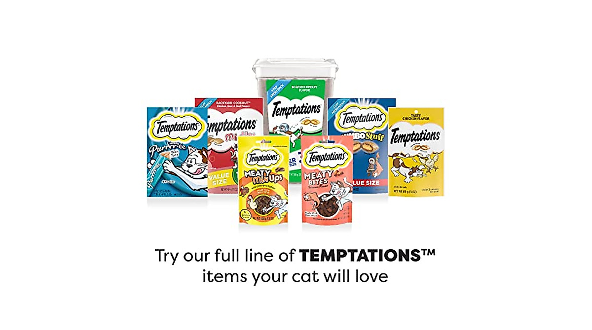 TEMPTATIONS Classic Chicken Cat Treats - 30 oz Tub