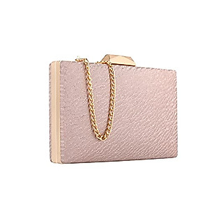 Rucavono Evening,Gold Evening Bag For Wedding Party Bridal Prom Shoulder Gold Clutch Handbag