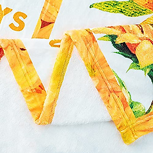 Mom Blanket Gifts for Mom from Daughter Sunflower Blanket to Mom Flannel Blankets Gift from Daughter Birthdays Christmas Mother's Day Soft Throw Blankets for Mom Couch Bed Blanket Gift 50x60in