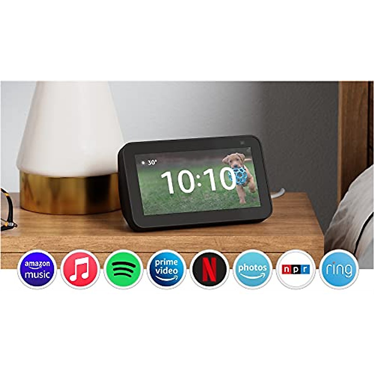 Echo Show 5 (2nd Gen, 2021 release) | Smart display with Alexa and 2 MP camera | Charcoal