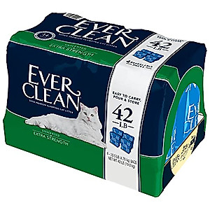 Ever Clean Extra Strength Clumping Unscented Cat Litter, 42 lbs.