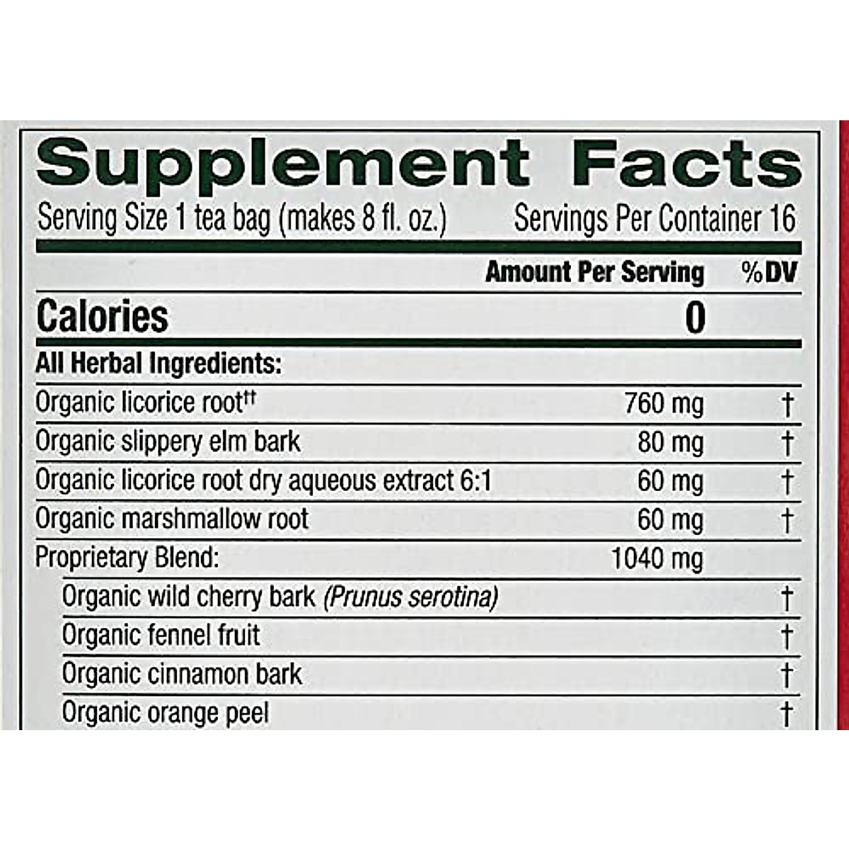 Traditional Medicinals Organic Throat Coat Tea, 16 ct