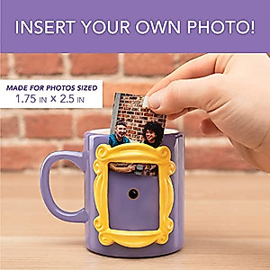 Paladone Friends Friends TV Show Coffee Mug, Monica's Purple Door Yellow Peephole Frame Design. Friends Coffee Cup, Friends Tv Show Merchandise