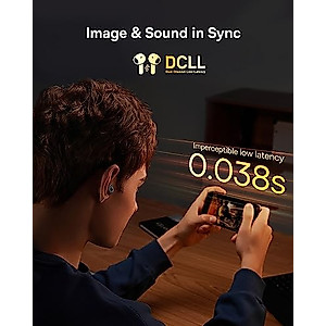 Baseus Wireless Earbuds, 140H Playback -48dB Active Noise Cancelling Bluetooth 5.3 Earbuds with IPX6 Waterproof 4 ENC Mics 0.038s Low Latency Fast Charge Ear Buds for Android iOS(Bowie MA10)