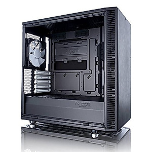 Fractal Design Define Mini C - Mini Tower Computer Case - mATX - Optimized for High Airflow and - 2X Fractal Design Dynamic X2 GP-12 120mm Silent Fans Included - PSU Shroud - Black