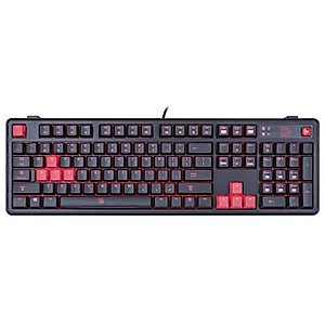 Thermaltake Tt Esports Meka Pro Cherry MX Red Switches 6 Red Backight Effect Mechanical Gaming Keyboard KB-MGP-RDBDUS-01