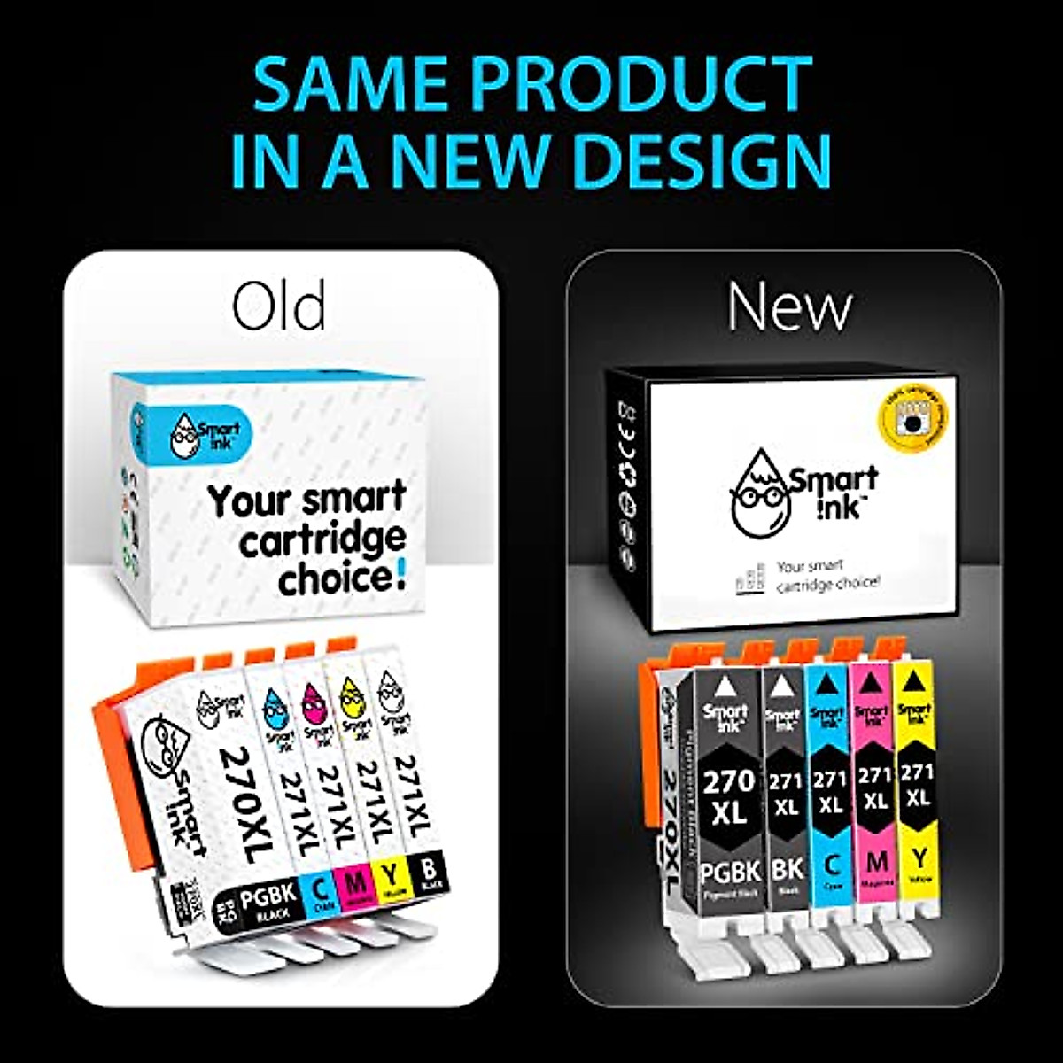 Smart Ink Compatible Ink Cartridge Replacement for Canon PGI 270 XL CLI 271 XL PGI-270XL CLI-271XL 5 Pack (PGBK & BK/C/M/Y) for PIXMA MG5720 MG5721 MG5722 MG6820 MG6821 MG6822 TS5020 TS6020