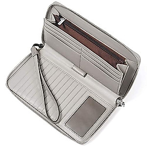 BOSTANTEN Leather Bucket Handbag Designer Hobo Shoulder Handbags Set with Clutch Purses Bundle with Leather Wallets for Women RFID Blocking Zip Around Credit Card Holder