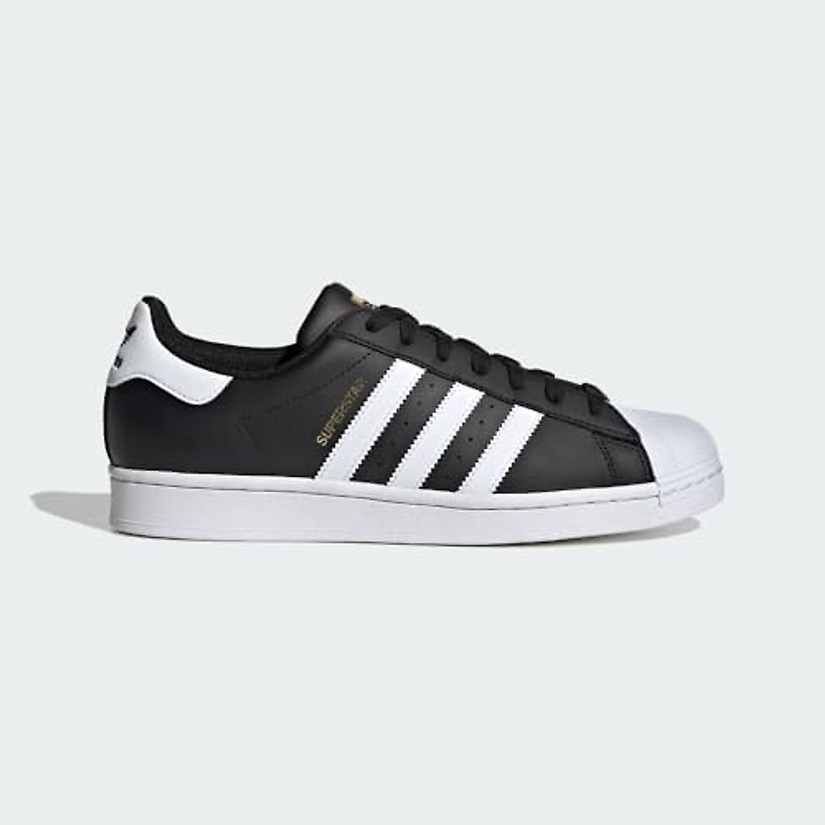 adidas Originals Men's Superstar Sneaker, Black/Core White/Black, 15