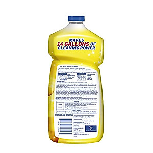 Lysol Multi-Surface Cleaner, Sanitizing and Disinfecting Pour, to Clean and Deodorize, Sparkling Lemon and Sunflower Essence, 40 Fl Oz