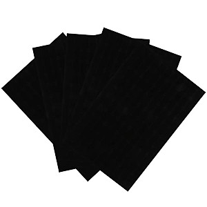 ARTIBETTER Jewelry Storage Insert - Foam Jewelry Inserts (3pcs) - Black Velvet Ring & Earring Display Pad for Jewelry Storage Box