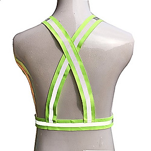 zojo Reflective Vest | Lightweight, Adjustable & Elastic | Safety & High Visibility for Running, Jogging, Walking,Cycling | Fits Outdoor Clothing (1 Pack, Neon Yellow)