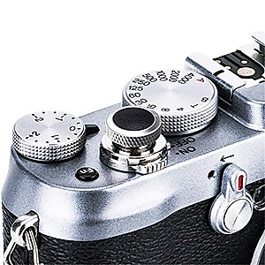 JJC Compatible Soft Shutter Release Button Cap for Fuji Fujifilm X-T30 II XT30 X-T3 XT3 X100F X-Pro2 X-Pro1 X-T2 X-E3 X-E2S X-T20 X-T10 X100T X100S for Sony RX10 IV III II, RX1RII RX1R RX1 / GR Black