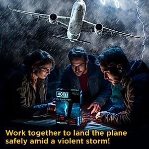 EXIT: The Stormy Flight | Escape Room Game in a Box| EXIT: The Game – A Kosmos Game | Family – Friendly, Card-Based at-Home Escape Room Experience for 1 to 4 Players, Ages 12+