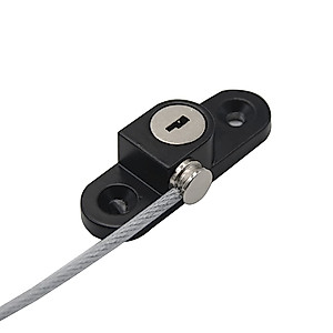 Myster Locomo U/D SAIRUIDIPU Refrigerator Lock with Key, Fridge Lock with Screws, Child Safety Lock for cabinets (Black,)