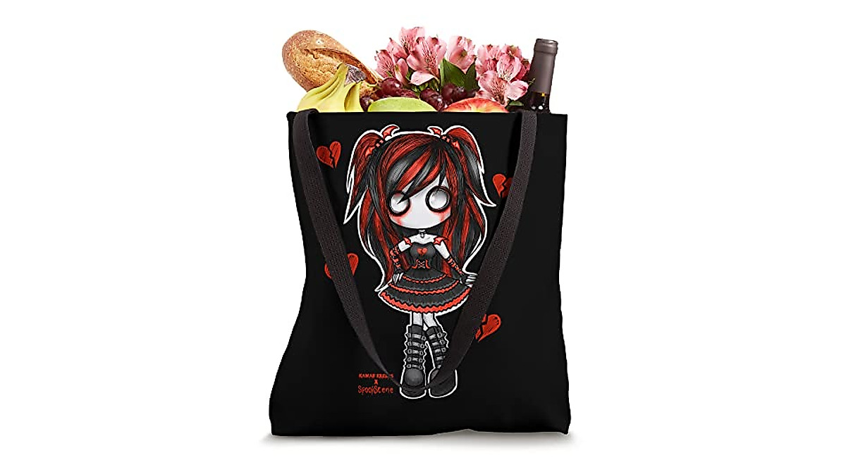 Spookscene Emo Girl Tote Bag - Goth Kawaii Alt Fashion Accessory