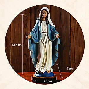 Simhoa 1pc Blessed Saint Virgin Mary Statue Wedding Gift Christmas Tabletop Decor