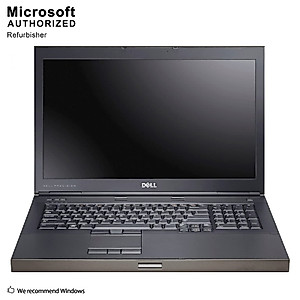 Dell Precision M6600 17.3 Inch Workstation Laptop, Intel Core i5-2520M up to 3.2GHz, 8G DDR3, 320G, DVD, WiFi, VGA, HDMI, DP, Win 10 Pro 64 Bit Multi-Language Support English/French/Spanish(Renewed)