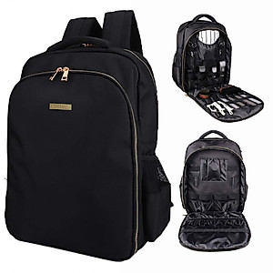 NADAENMF Portable Barber Bookbag Hairstylist Backpack for Clippers and Supplies, Barber Tool Bag Organizer Multifunction Travel Backpack Cosmetic Organizer Storage hairdressing Tool Bag