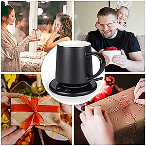 Smart Coffee Mug Warmer, Electric Beverage Warmer,with Two Temperature Control for Office or Home Use with Electric Cup Beverage Plate for Cocoa/Tea/Water/Milk/Candle Warmer Plate