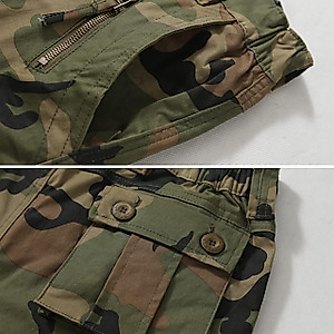 AKARMY Womens Cargo Pants with Pockets Outdoor Casual Ripstop Camo Military Combat Construction Work Pants 2039 C29 Camo