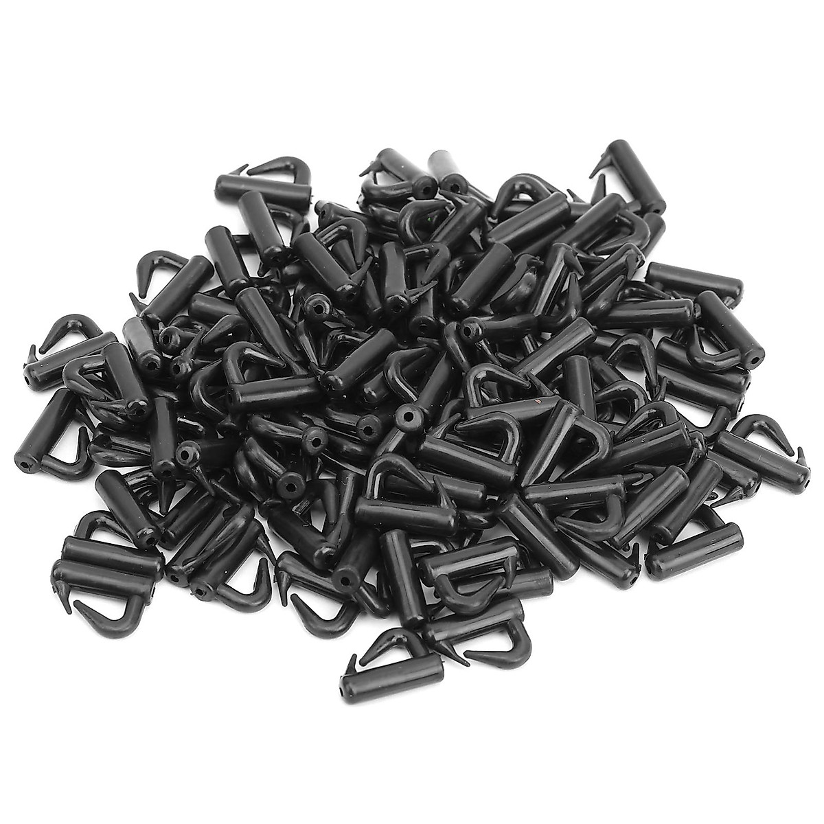 OUKENS Clevis Spinner Snaps, 120Pcs Clevis Rotates Spinner Snaps Black Fishing Tackle Fast Change Accessories